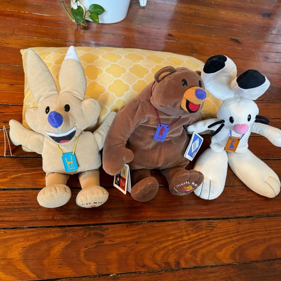 Mattel | Toys | Retro 202 Olympic Mascot Stuffed Animals Set Of 3 ...